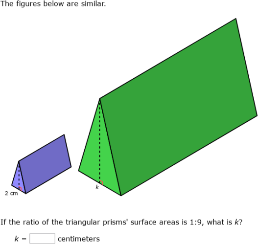 IXL - Surface area of similar prisms and cylinders (Geometry practice)