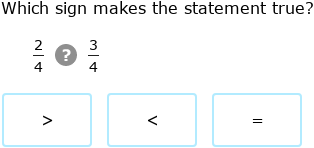 IXL | Compare fractions | 3rd grade math