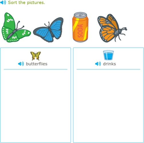 IXL | Sort objects into categories | Pre-K language arts