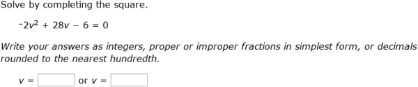 IXL | Solve a quadratic equation by completing the square | 8th grade math