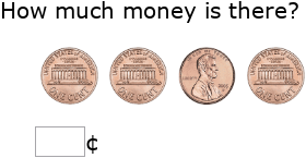 IXL | Count money - pennies only | 1st grade math