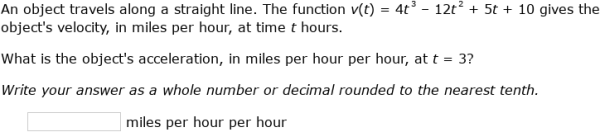IXL - Relate position, velocity, speed, and acceleration using ...