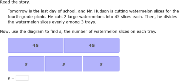 IXL | Multi-step word problems with strip diagrams | 5th grade math