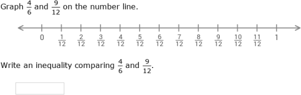 IXL | Graph and compare fractions on number lines | 5th grade math