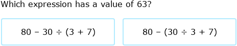 IXL | Evaluate numerical expressions with parentheses in different ...
