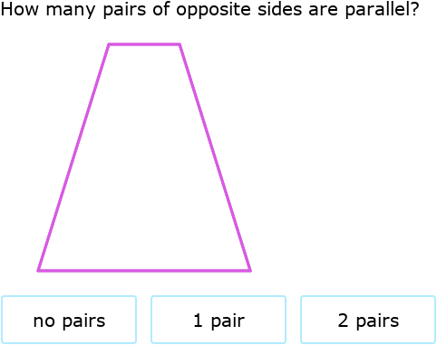 IXL | Parallel sides in quadrilaterals | 1st grade math