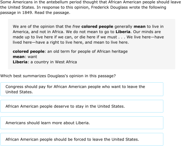 IXL | Antebellum Period: abolitionist and proslavery perspectives | 4th ...