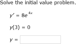 IXL - Solve first-order initial value problems (Calculus practice)