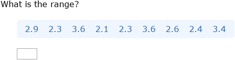 IXL | Find the range | 5th grade math