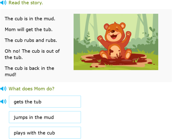 IXL | Read short u stories | Kindergarten language arts