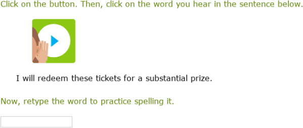 IXL | Learn to spell common words: set 1 | 9th grade language arts