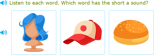 IXL | Find the short a word | Kindergarten language arts
