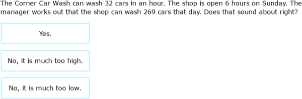 IXL | Estimate products word problems: identify reasonable answers ...