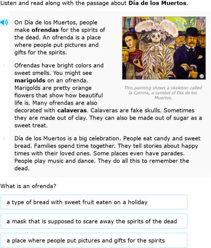 IXL | Día de los Muertos | 1st grade social studies
