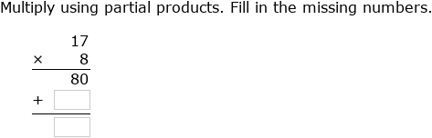 IXL | Multiply 1-digit numbers by 2-digit numbers using partial ...