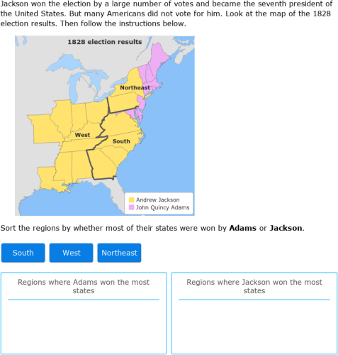 IXL | Jacksonian Democracy | 7th grade social studies