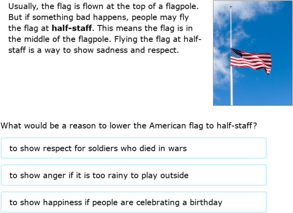 IXL | The American flag | Kindergarten social studies