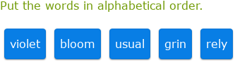 IXL | Order alphabetically based on the first letter | 4th grade ...