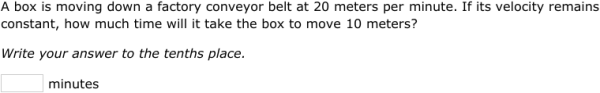 IXL | Calculate velocity, distance, and time I | 7th grade science