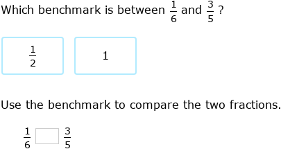 IXL | Compare fractions using benchmarks | 4th grade math