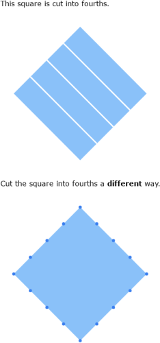 IXL | Make halves, fourths, and eighths in different ways | 2nd grade math