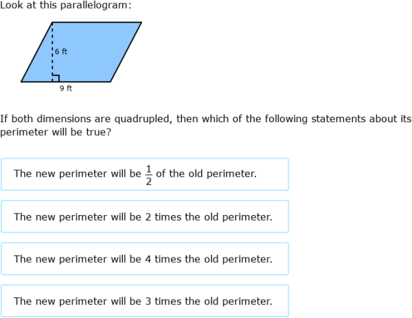 IXL | Perimeter and area: changes in scale | 6th grade math