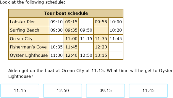 IXL | Schedules: 24-hour time | 8th grade math