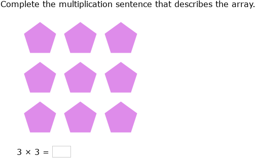 IXL | Write multiplication sentences for arrays: multiply by 1, 2, 3, 4 ...