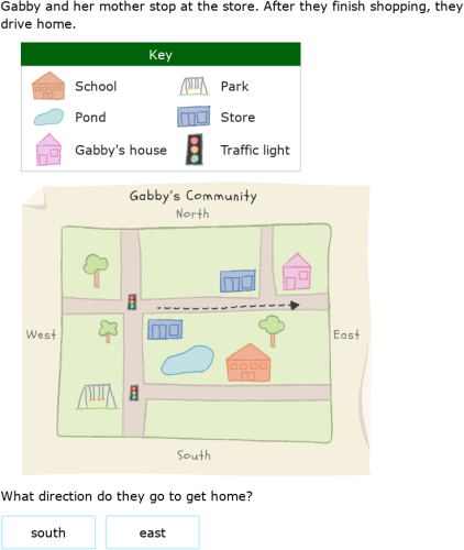 IXL | Use maps of the community | Kindergarten social studies