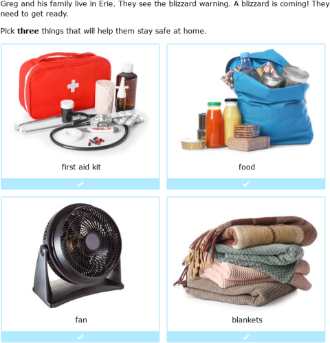 IXL | Severe weather: blizzards | 2nd grade science