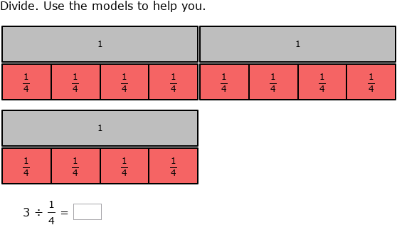 IXL | Divide whole numbers by unit fractions using models | 5th grade math