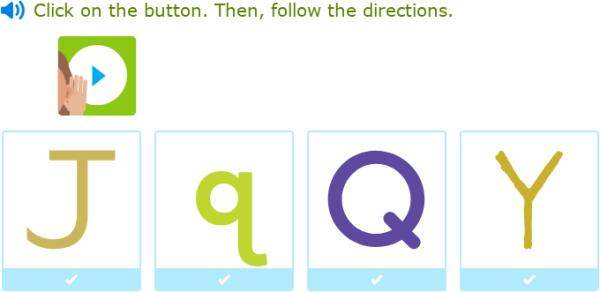 IXL | Review the letters Q–Z | Pre-K language arts