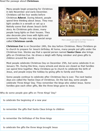 IXL | Christmas | 3rd grade social studies