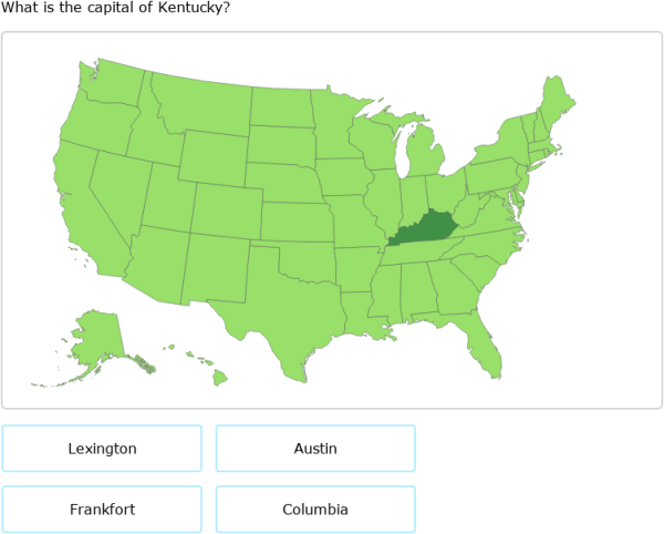 IXL | Identify the 50 state capitals | 5th grade social studies