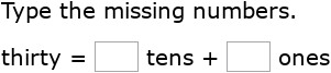 IXL | Convert number names to tens - multiples of ten | 1st grade math