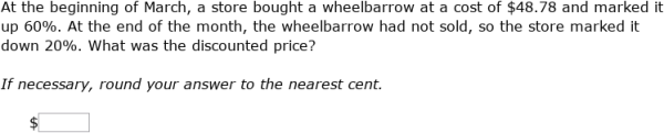 IXL - Multi-step problems with percents (Algebra 1 practice)