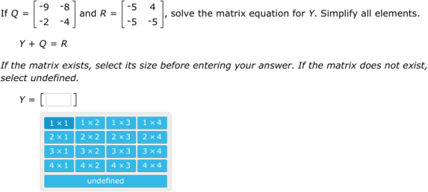 IXL - Solve matrix equations (Precalculus practice)