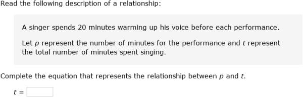 IXL | Write equations for additive relationships | 6th grade math
