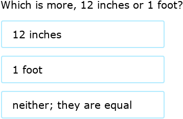 IXL | Compare customary units of length | 1st grade math