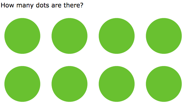 IXL - Count dots (up to 10) (Pre-K math practice)