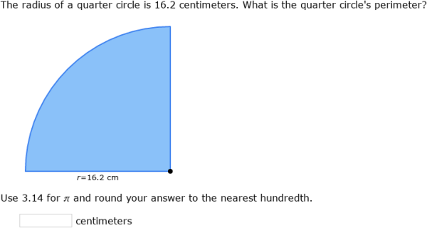 IXL | Perimeter of semicircles and quarter circles | 7th grade math