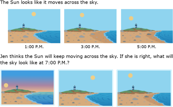 IXL | The daytime sky | 1st grade science