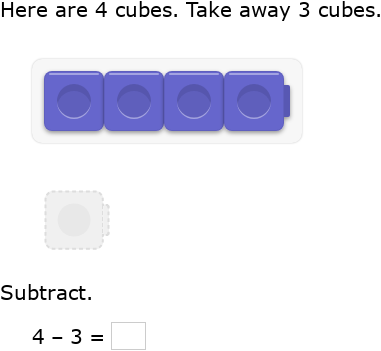 IXL | Subtract with cubes - numbers up to 5 | Pre-K math