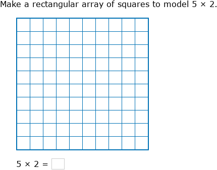 IXL | Make arrays to model multiplication | 4th grade math