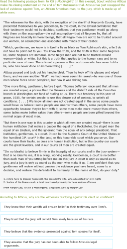 IXL | Analyze passages from To Kill a Mockingbird: Part 2 | 10th grade ...