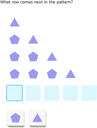 IXL | Find the next row in a growing pattern | 3rd grade math