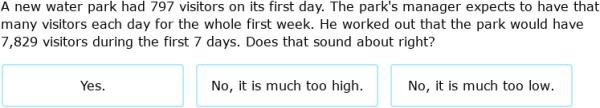 IXL | Estimate products word problems: identify reasonable answers ...