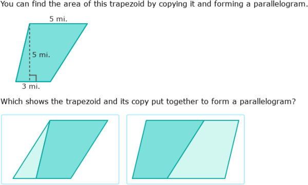 IXL | Understanding area of a trapezoid | 6th grade math