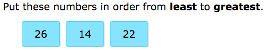 IXL - Put numbers in order (1st grade math practice)
