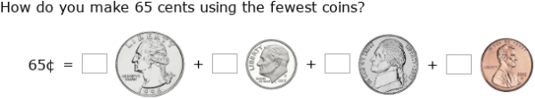 IXL | Least number of coins | 3rd grade math